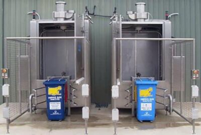 Automatic wheelie bin washers at Veolia | Rhima Australia